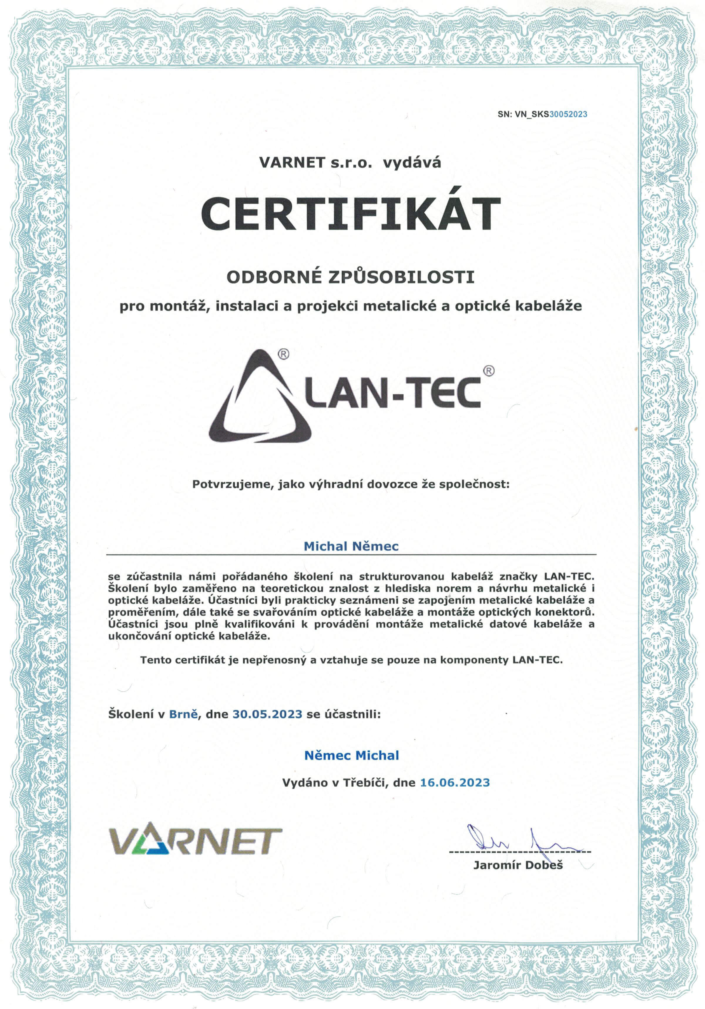 Michal Němec – Expert na datové sítě a IT | LinkedIn