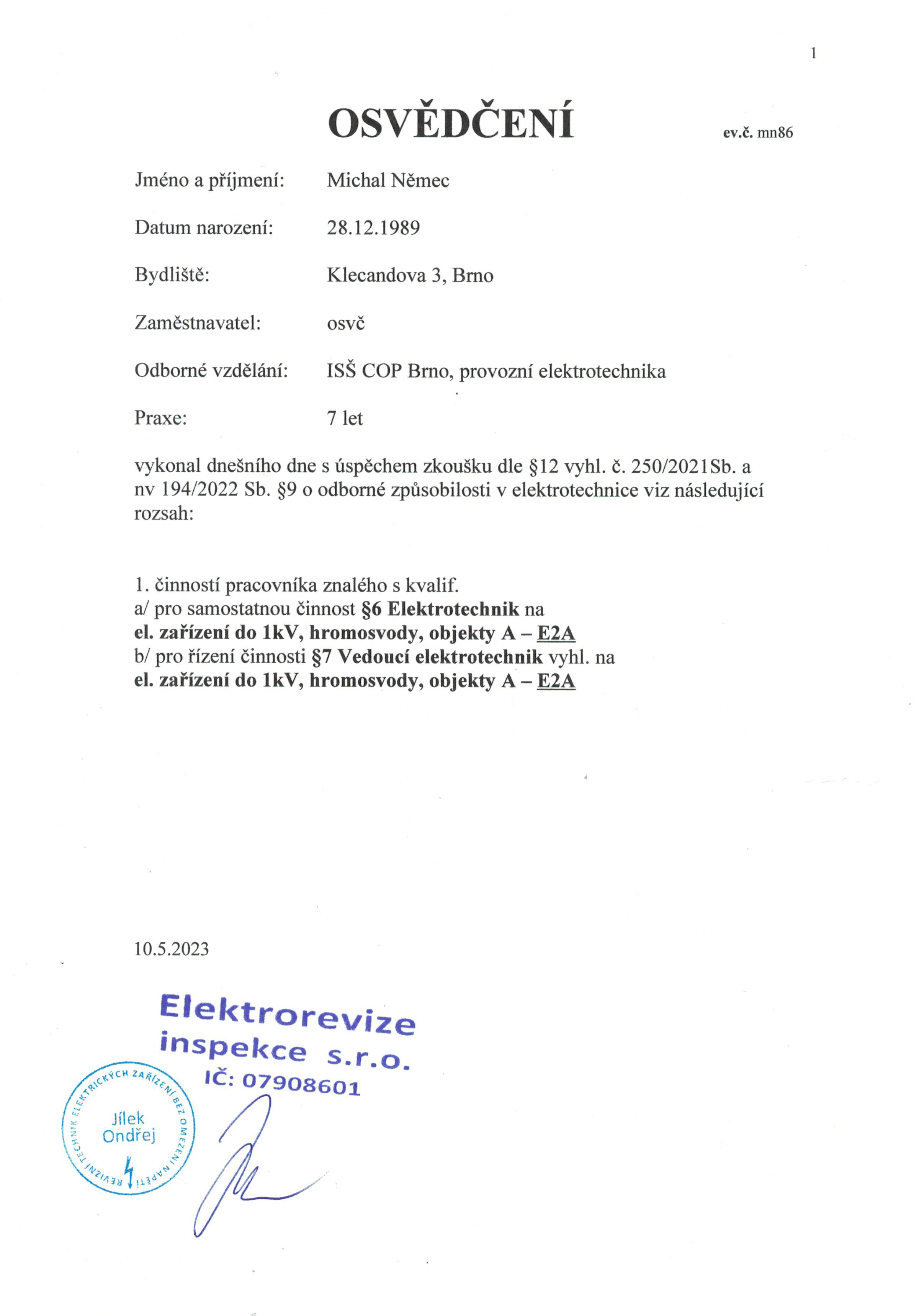 Michal Němec – Expert na datové sítě a IT | LinkedIn